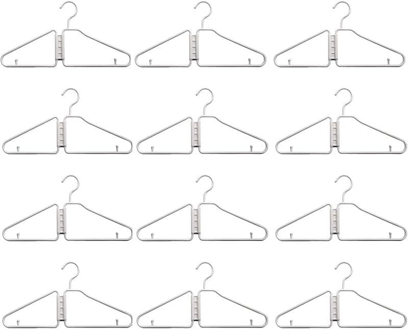 Foldable Coat Hanger, Folding Hangers, 12 Pack - Portable Travel ...