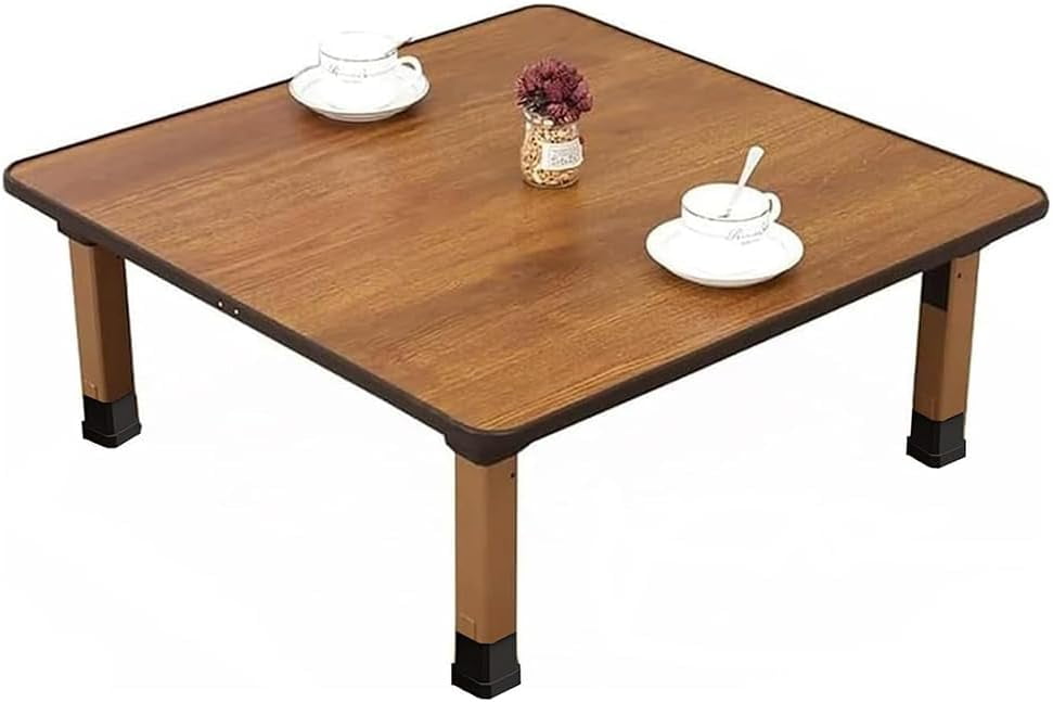 Foldable Coffee Table, Portable Low Tea Table Wooden Folding Dining ...
