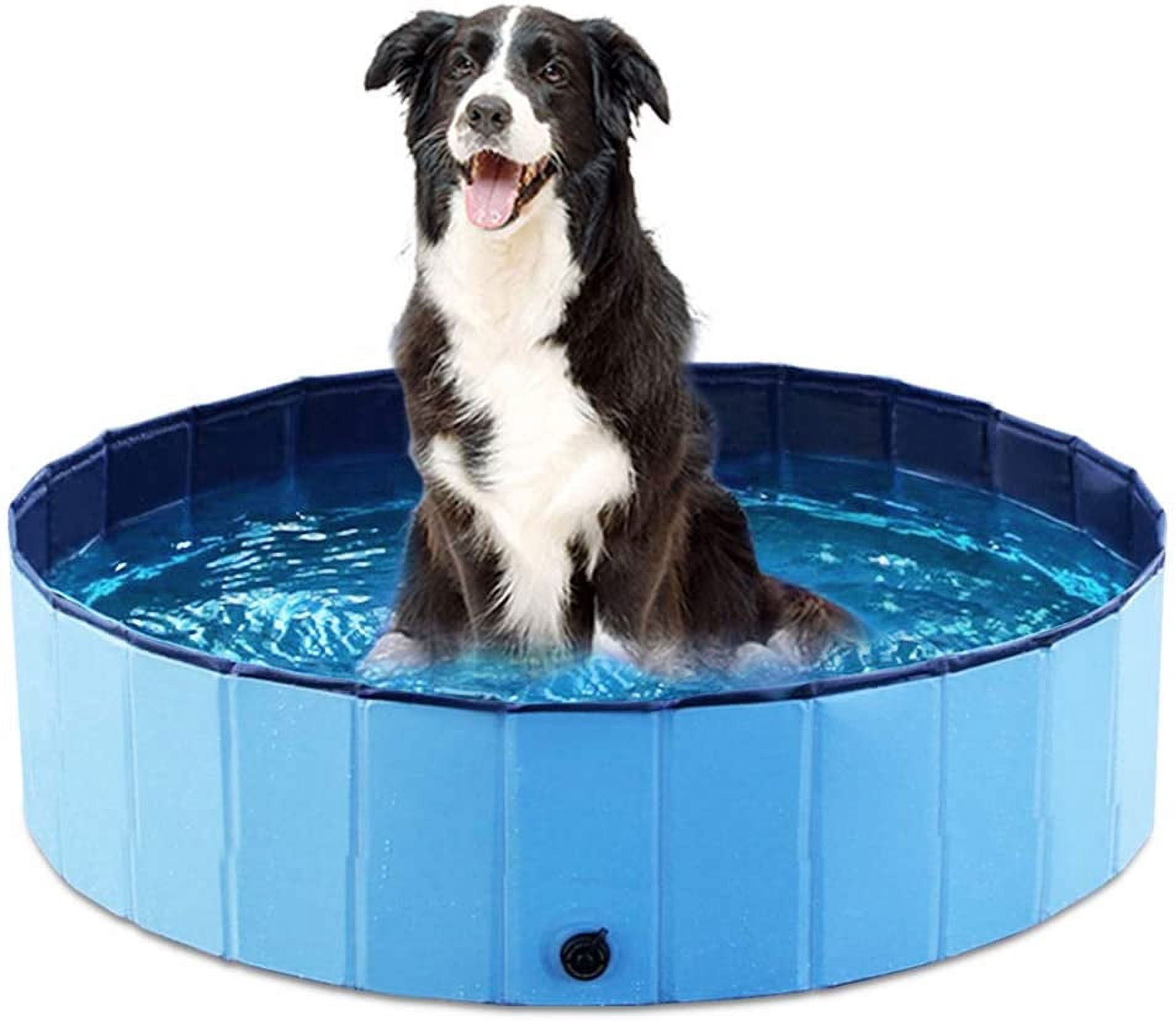 Foldable & Collapsible Dog Bath Pool, Portable Pet Bathing Tub, Wading ...