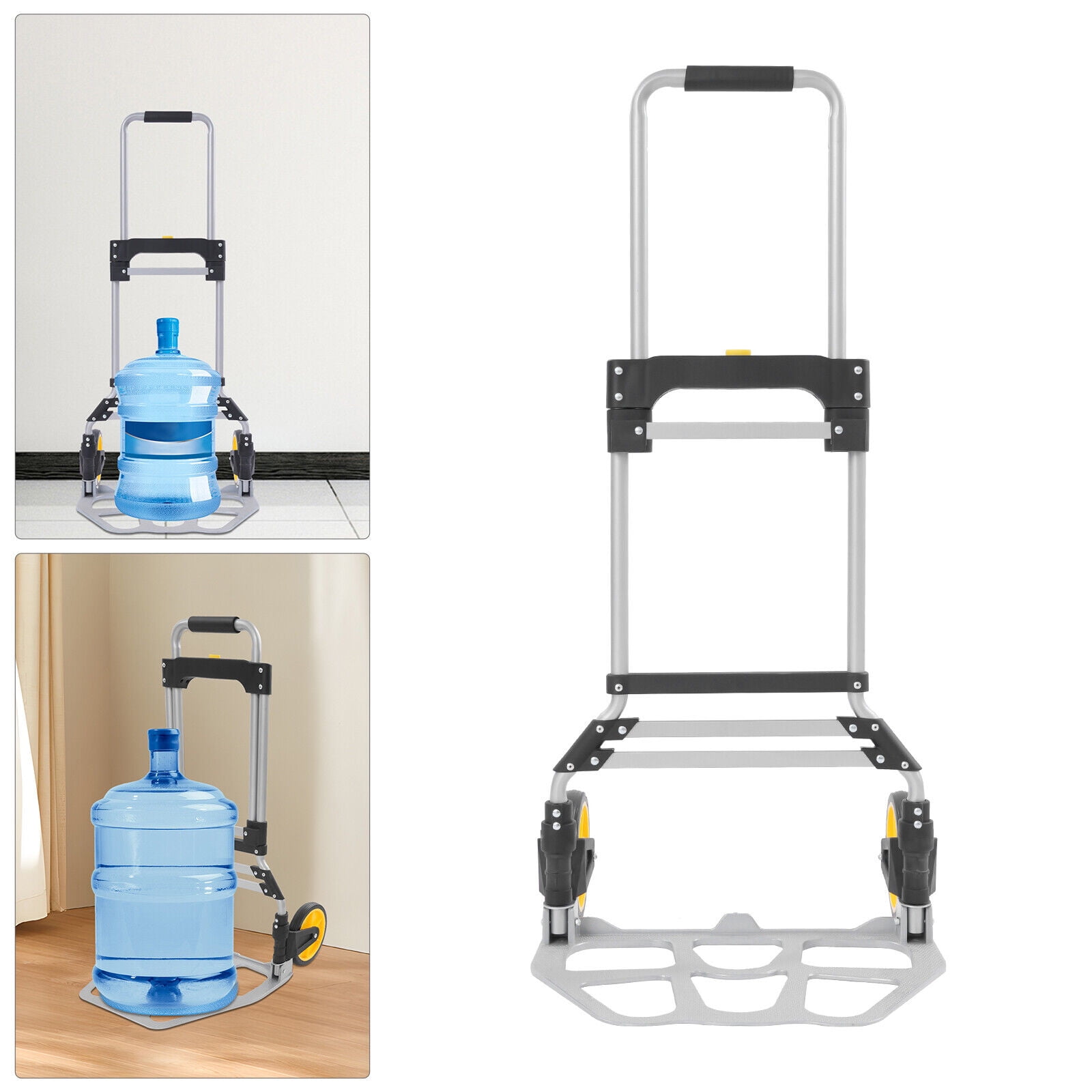 Foldable Compact Folding Aluminium Hand Truck Trolley Dolly Push ...