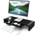 FTCBJJA Foldable Computer Monitor Riser, Adjustable Width, Space Saver ...