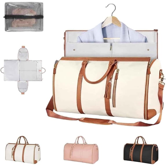 Foldable Convertible Luggage Bag 2.0 with Shoe Pouch & Detachable ...