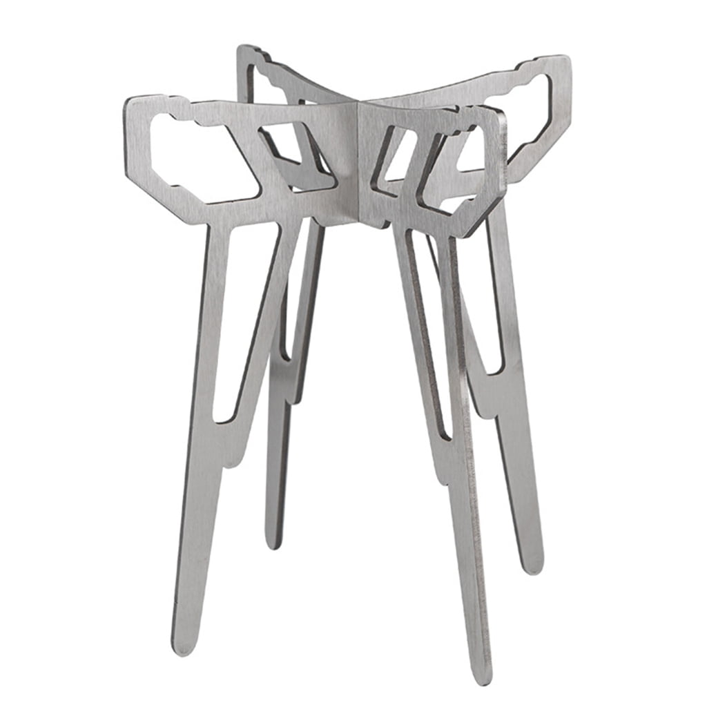 Foldable Cooking Stand for Hiking and Barbecues Folding BBQ Pot Support ...