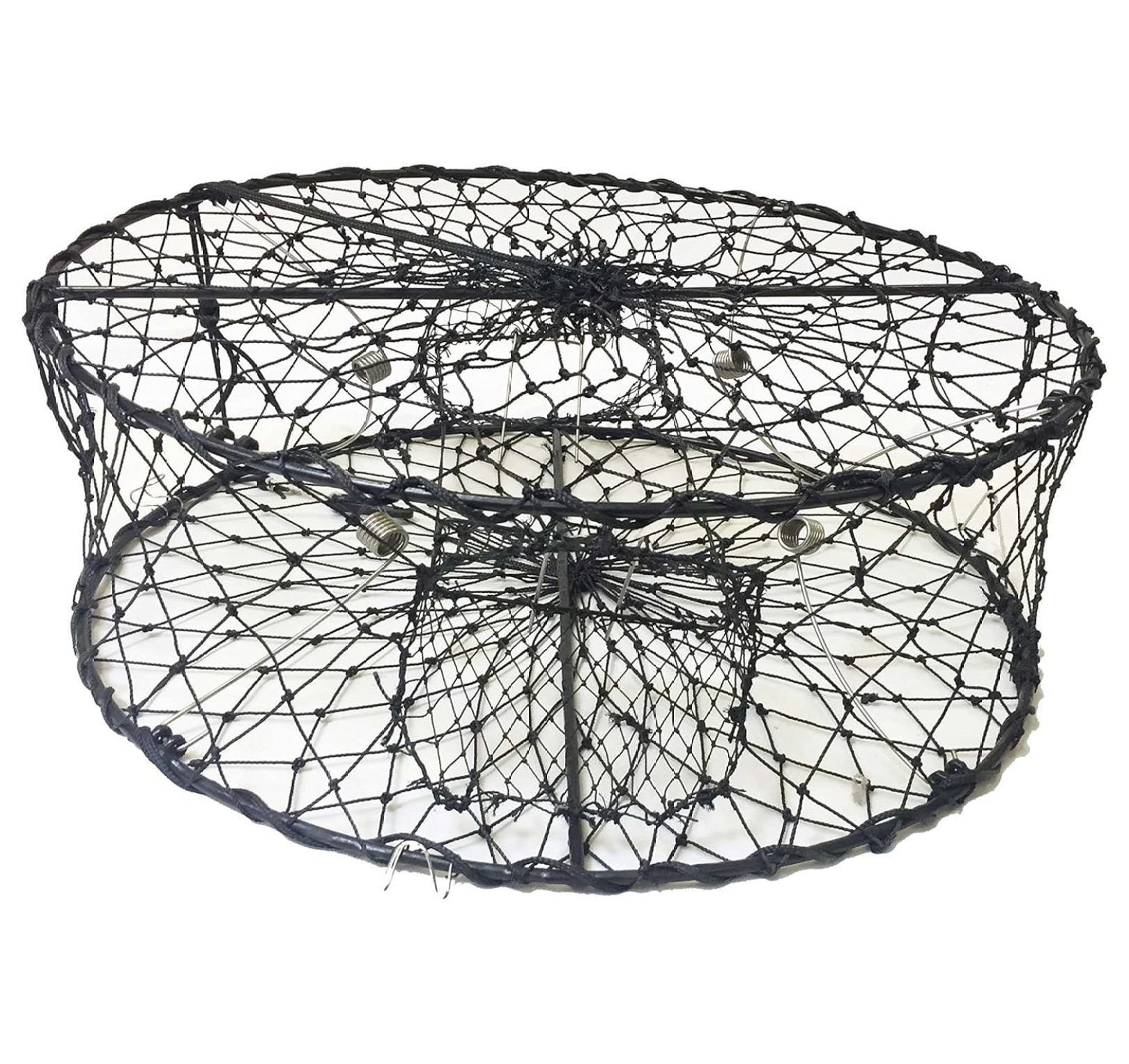 Foldable Crab Trap - 30x10 Inch Collapsible Stainless Steel Crab Pot ...