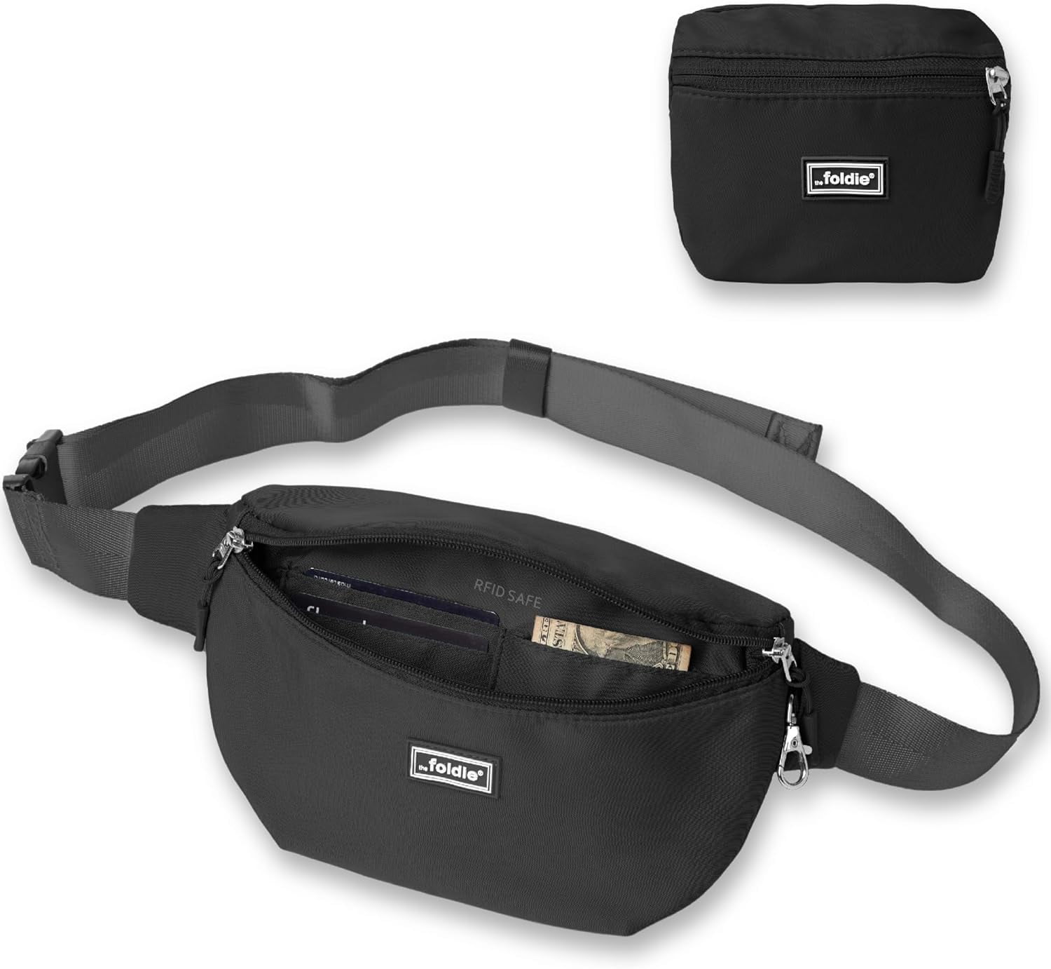 Foldable Crossbody Bags for Women & Men - Anti-Theft RFID-Safe Fanny ...