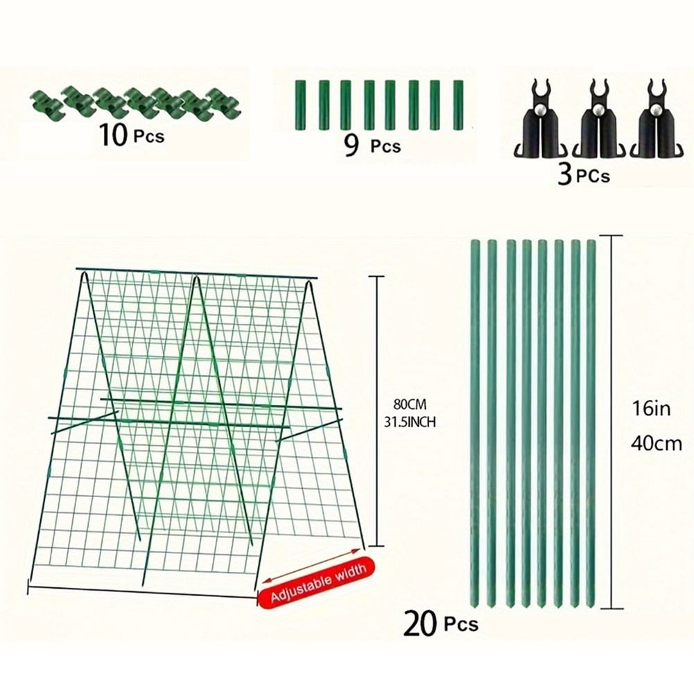 Foldable Cucumber Trellis for A-Frame Garden Trellis Climbing Rack ...