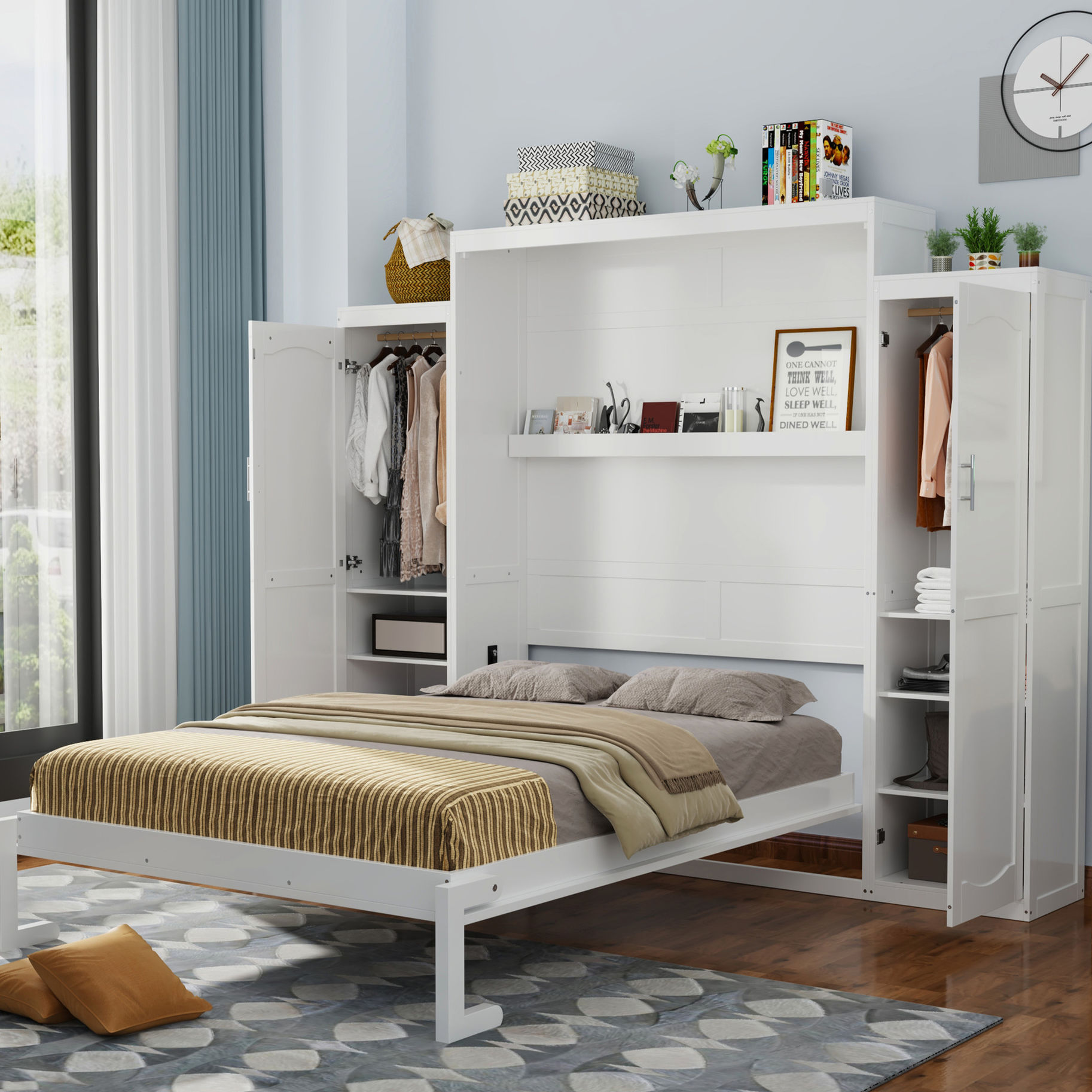 Foldable Design - Easy Space Transformation - When Bed Not in Use ...