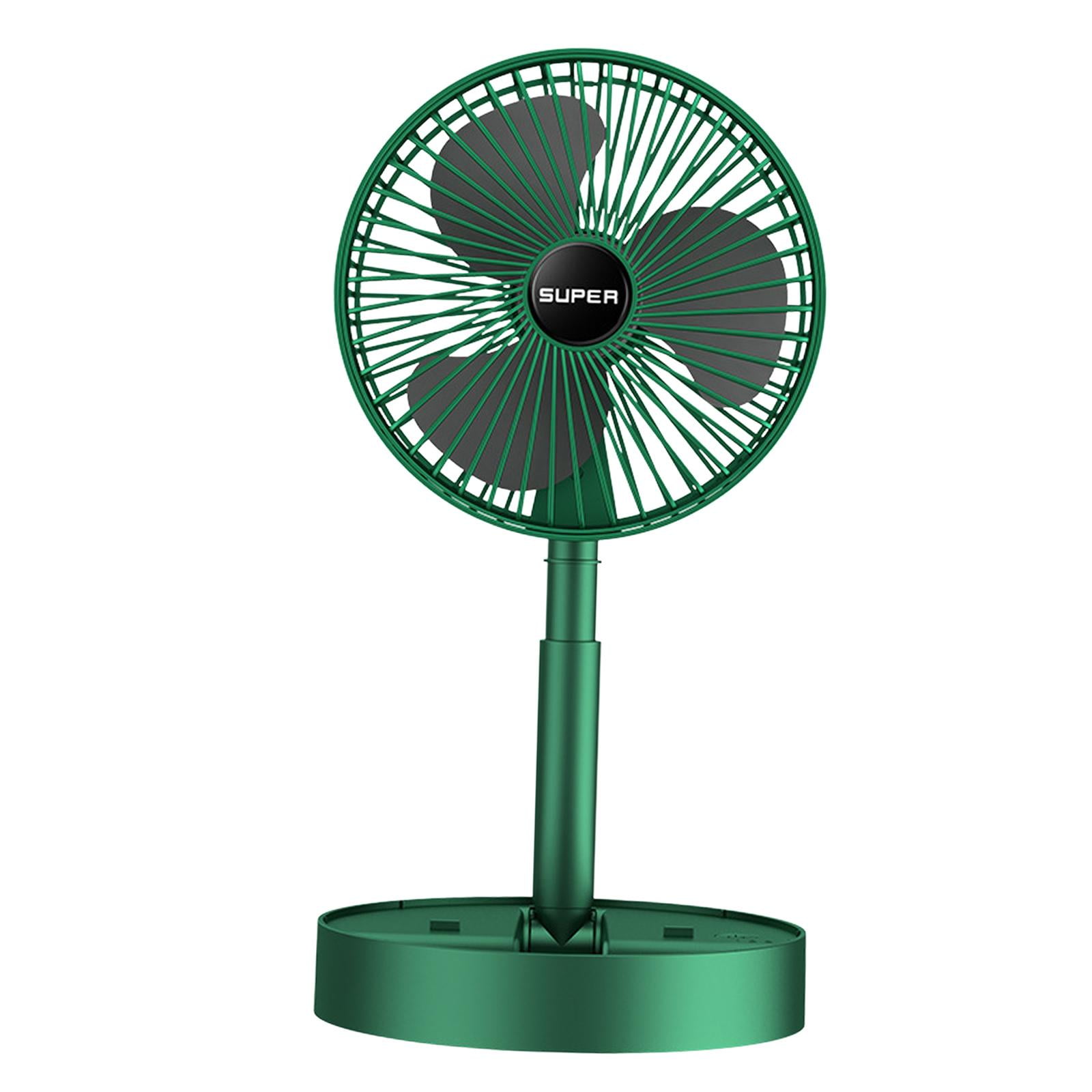 Foldable Desk Fan Adjustable Height Quiet for Home Bedroom Outdoor ...