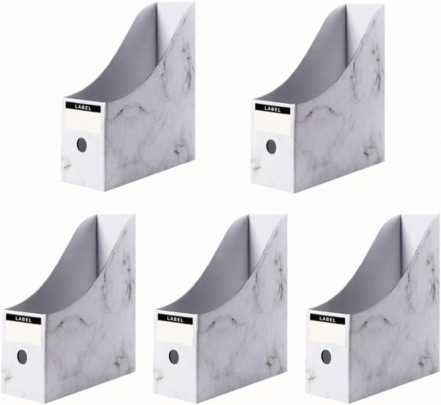 Foldable Desk File Holder Organizer Sturdy Cardboard Magazine Storage ...