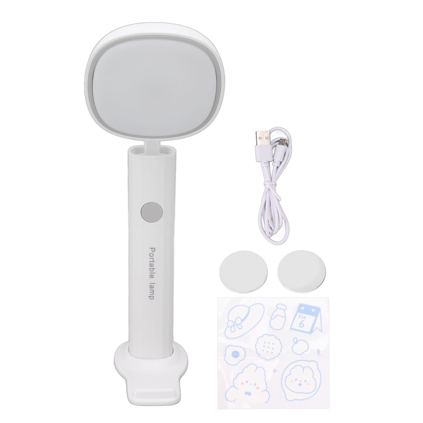 Foldable Desk Lamp Rechargeable Square Flashlight Shape Dimmable Table ...