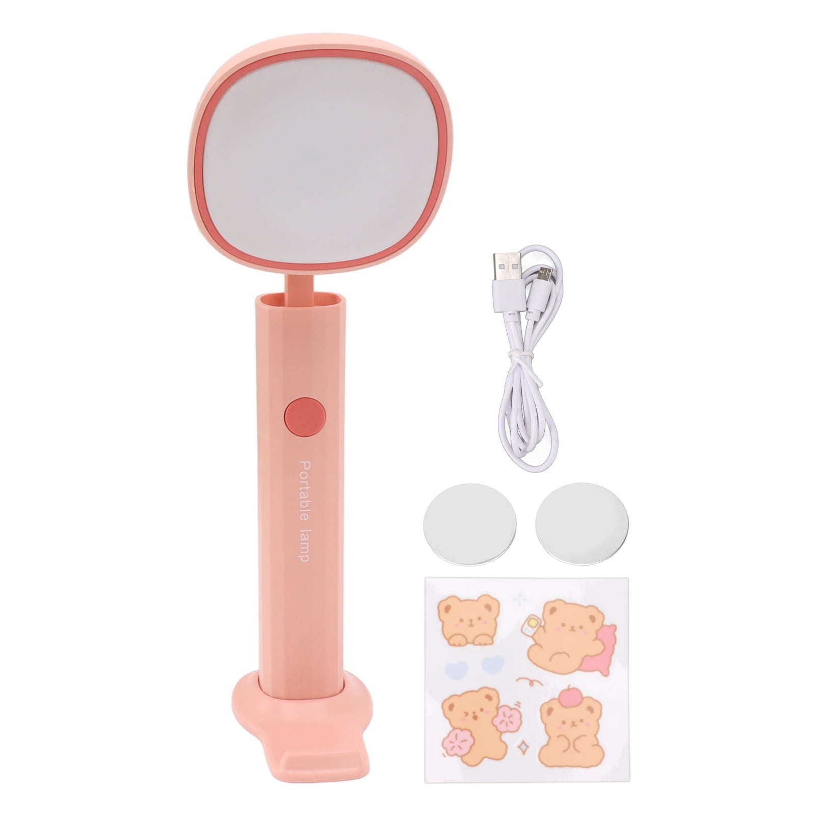 Foldable Desk Lamp Rechargeable Square Flashlight Shape Dimmable Table ...