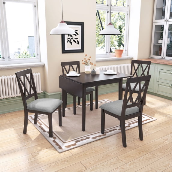 Foldable Dining Set - Drop - Leaf Extension - Small Apartment ...