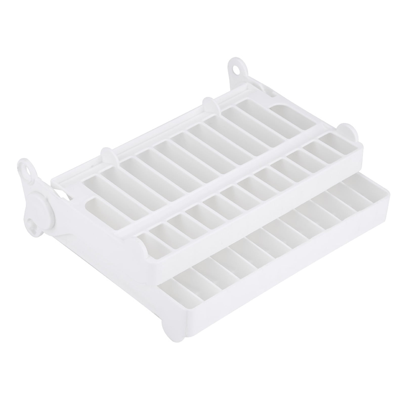 Foldable Dish Drying Rack with Plate Slots and Cutlery Holder for Home ...