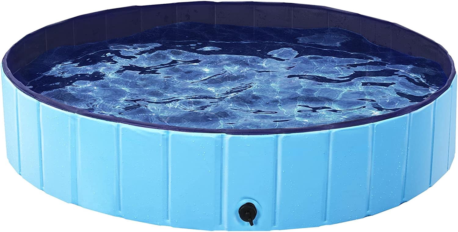 Foldable Dog Bath Pool for Dogs Collapsible Pet Cat Swimming Tub PVC ...