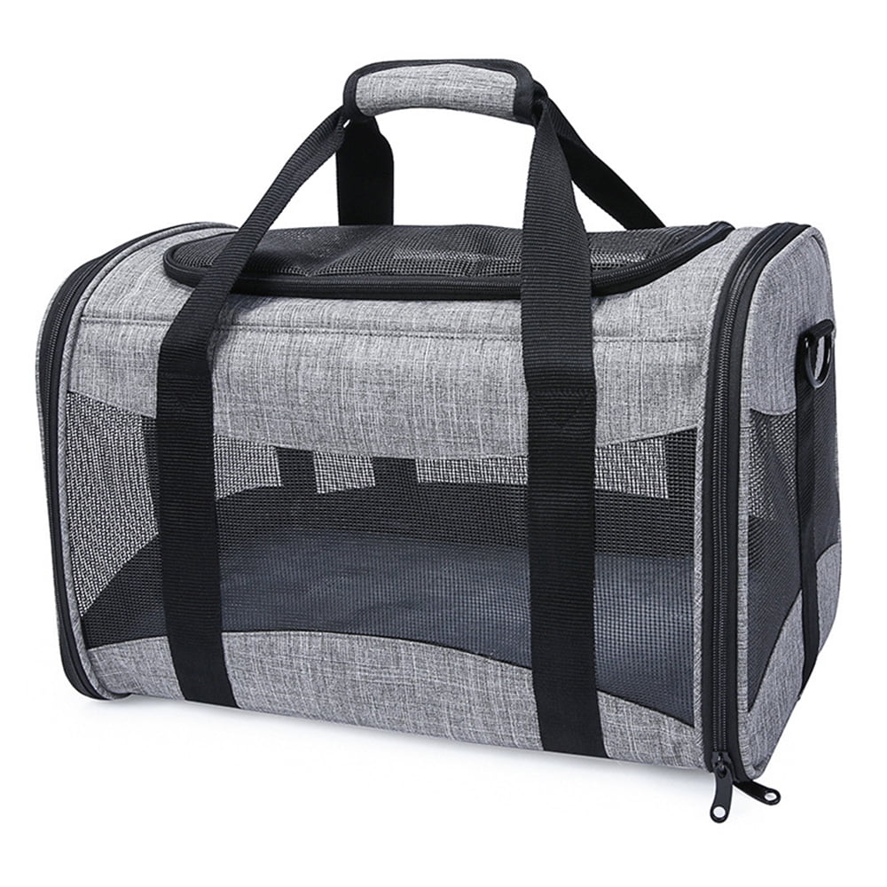 Foldable Dog Box Car With Breathable Mesh Fabric, Cat Transport Box For ...