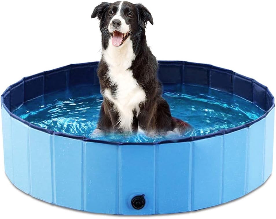 Foldable Dog Pet Bath Pool Collapsible Dog Pet Pool Bathing Tub Kiddie ...