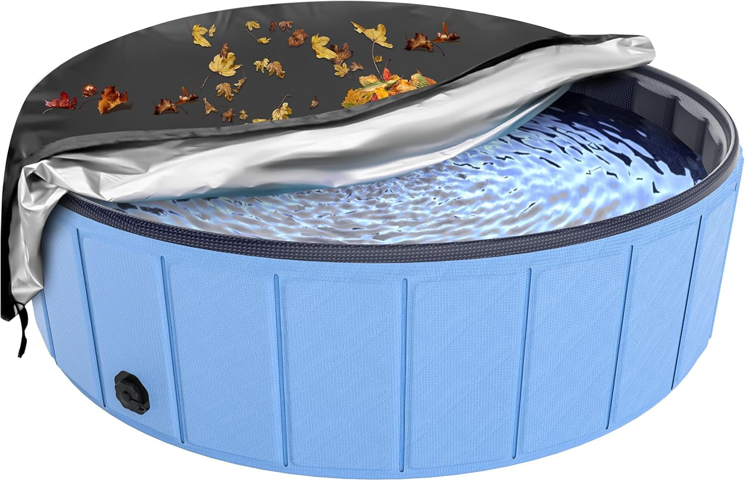 Foldable Dog Pool Cover, Hyperzoo Swimming Pool Cover for Kids and Pets ...