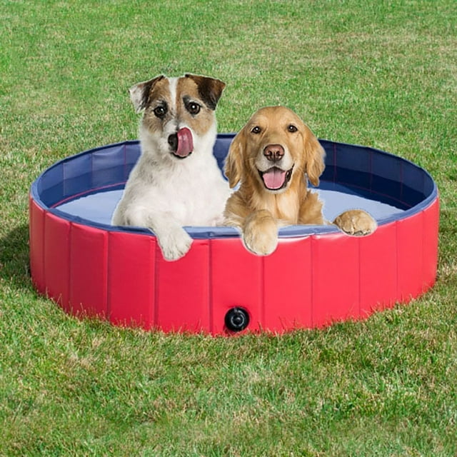 Foldable Dog Pool, Dog Pools for Large Dogs Portable PVC Pet Swimming ...