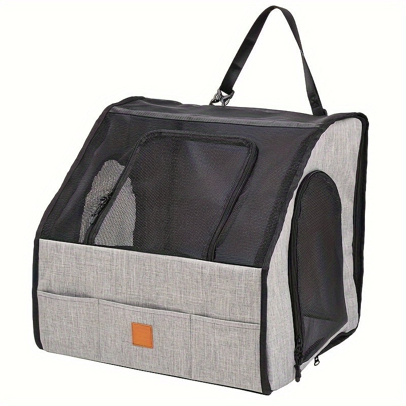 Foldable Dog Travel Cage - 3-Door Design for Small/Medium Dogs | Anti ...