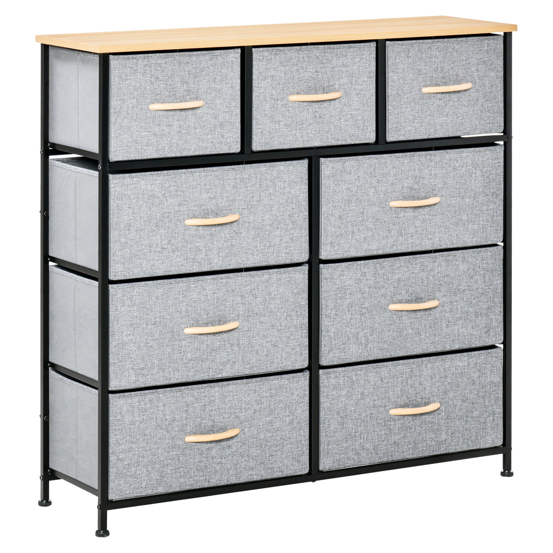 Foldable Drawer Organizer with Wood Surface+Lightweight Design ...