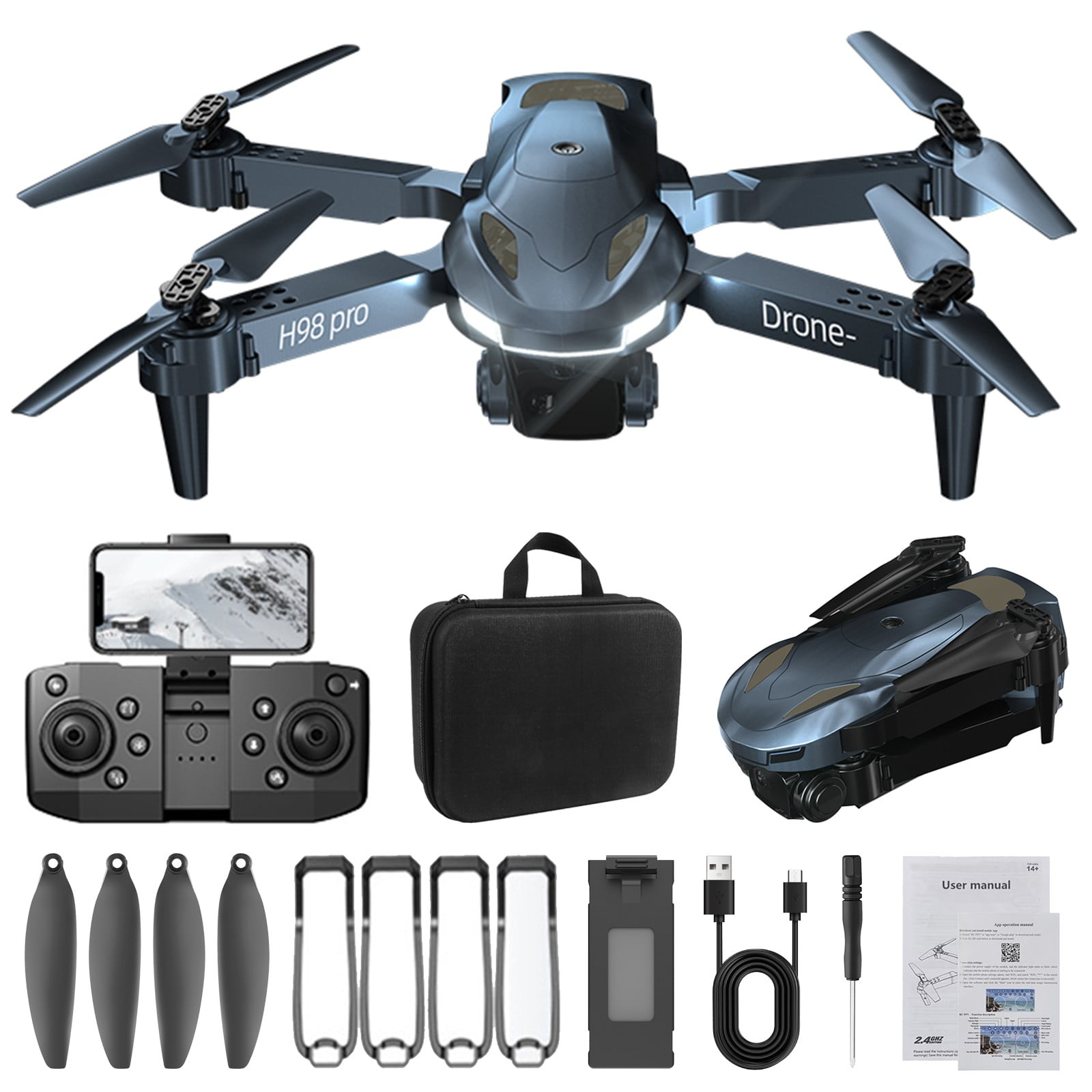 Foldable Drone With 1080P Camera Wifi Fpv Remote Control Quadcopter ...