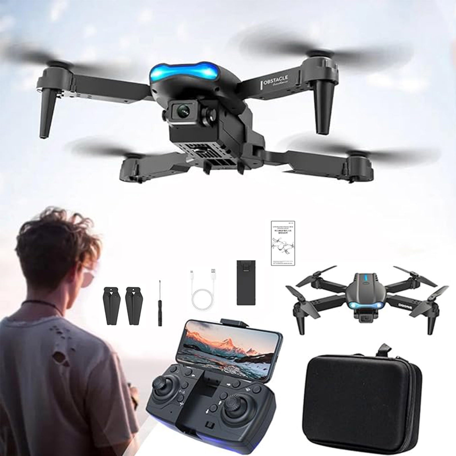 Foldable Drone with 4K 1080P HD Camera | Brushless Motor | WiFi FPV ...
