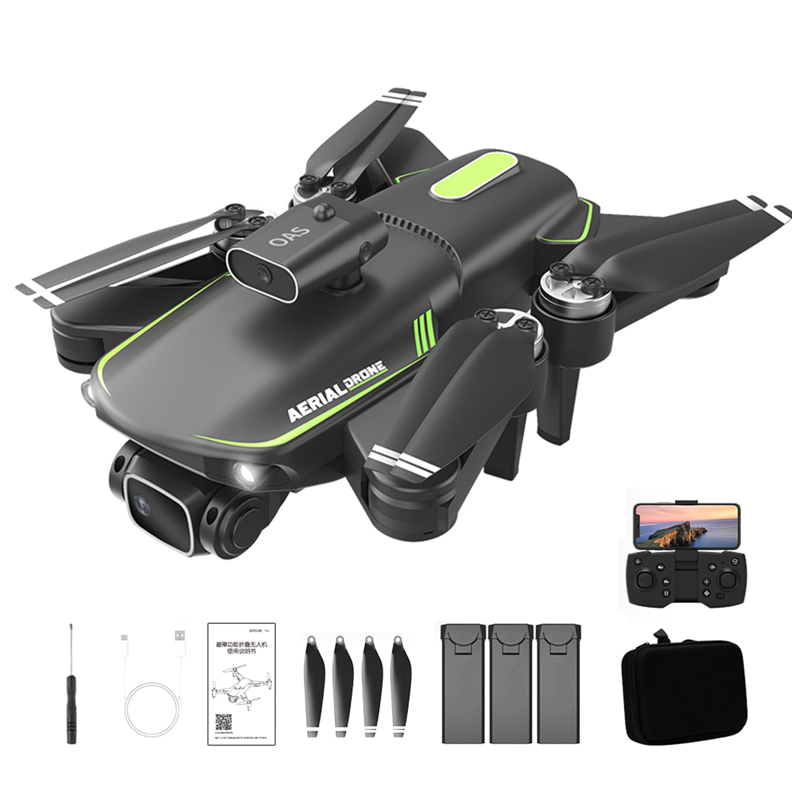 Foldable Drone Toy Remote Control Drone with 8k Dual Camera 360 ...