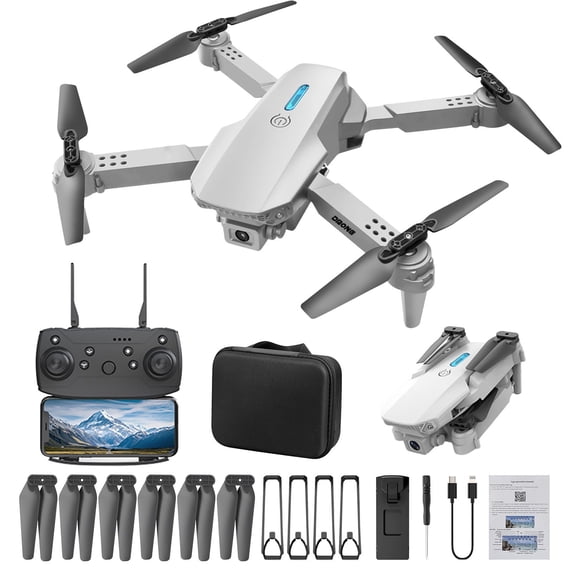 Foldable Drone with Camera for Beginners, Dual HD Cameras with FPV ...
