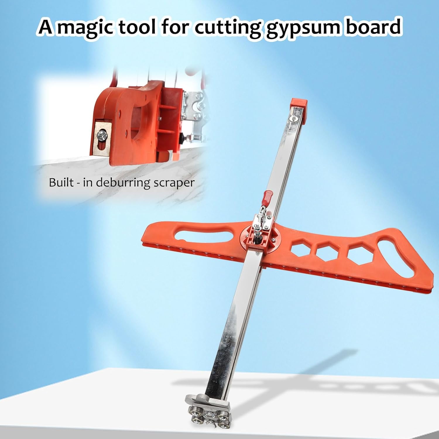 Foldable Drywall Cutting Tool - 1.5-60cm Cutting Range, Gypsum Board ...