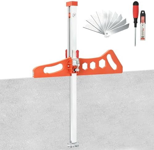 Foldable Drywall Cutting Tool, 23 Wheels Hand Push Dual Positioning ...
