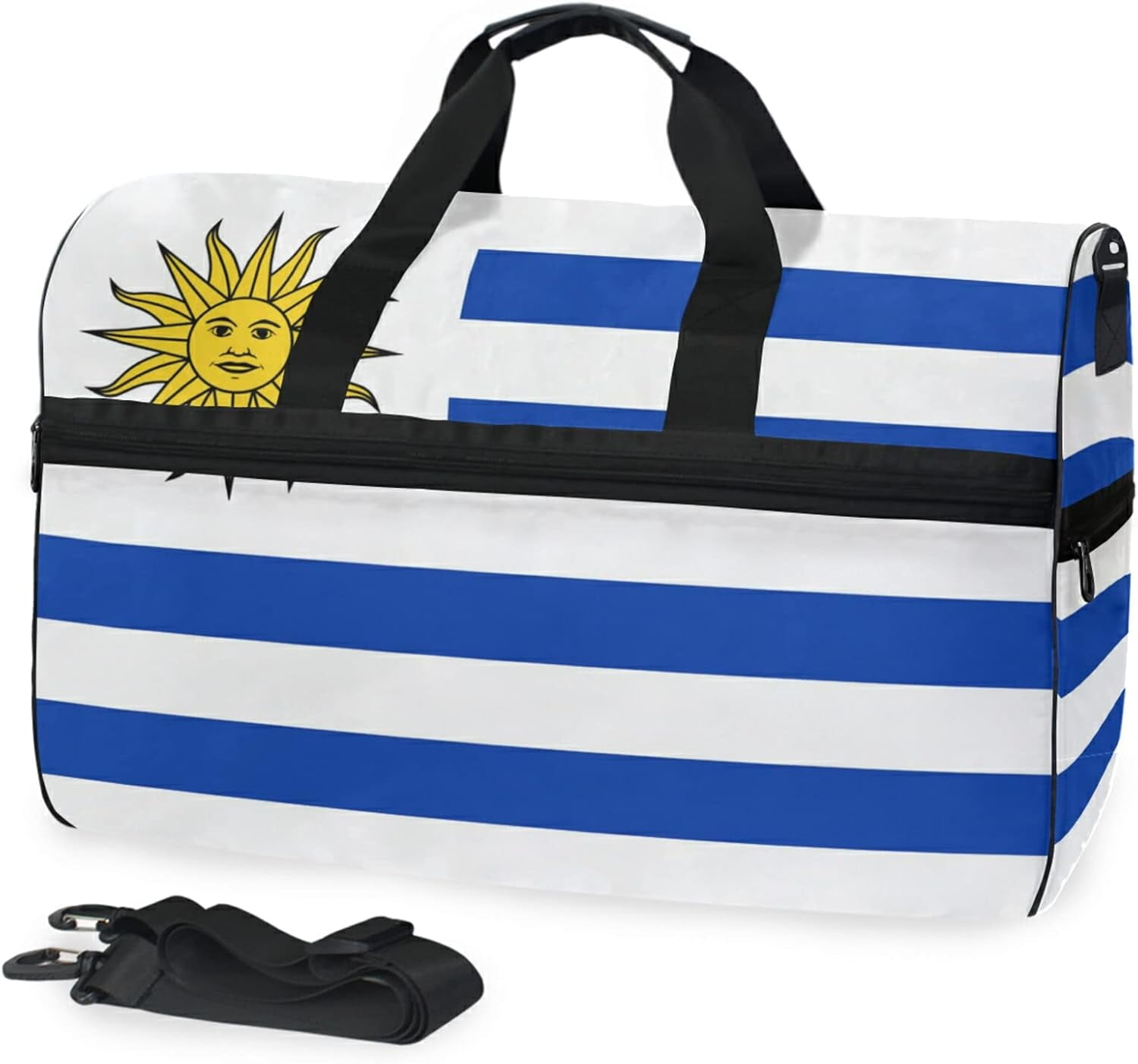Foldable Duffle Bag with Shoes Compartment Packable Weekender Bag for ...