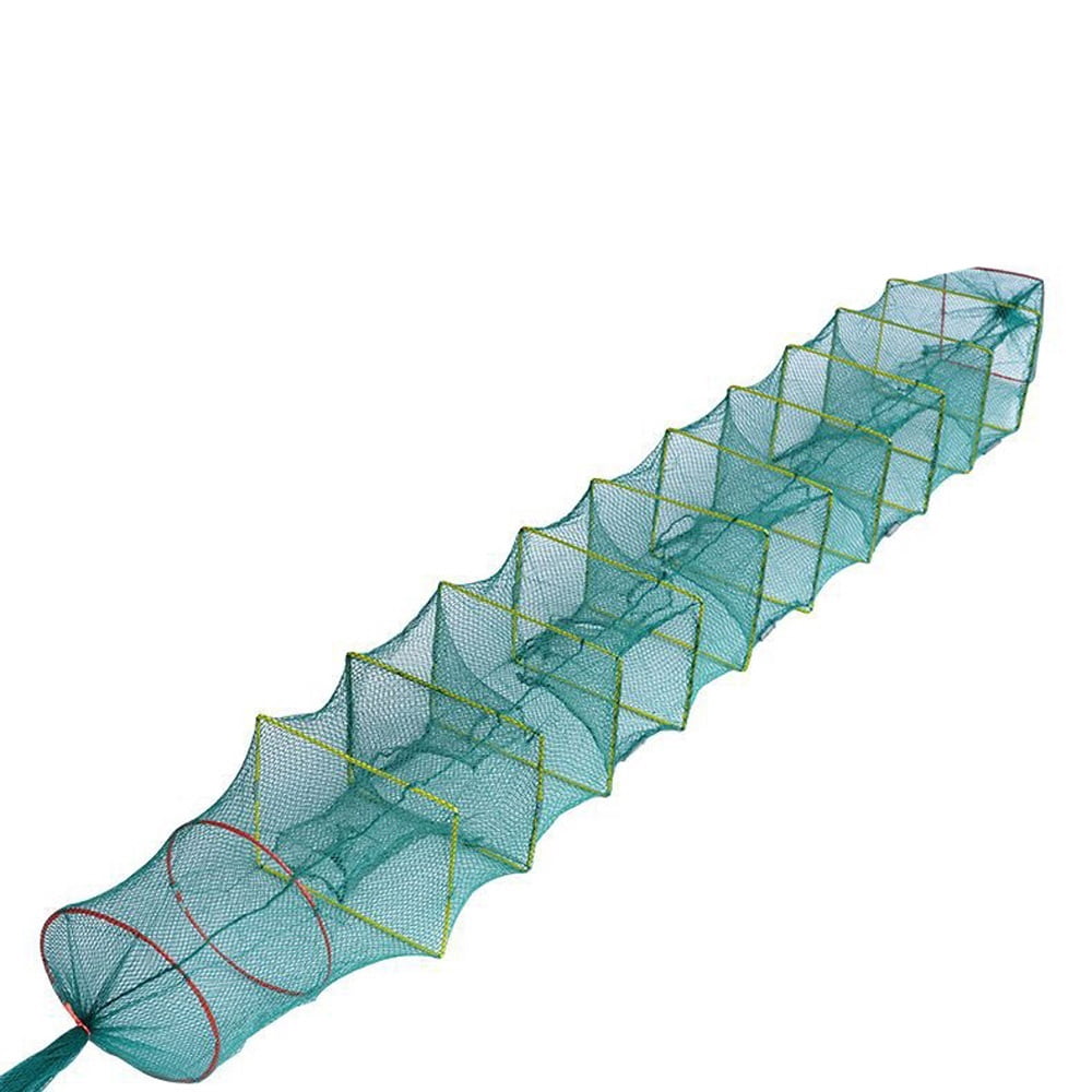 Foldable Eel Mesh Net Crab Crayfish Catcher Shrimp Prawn Hand Trap ...