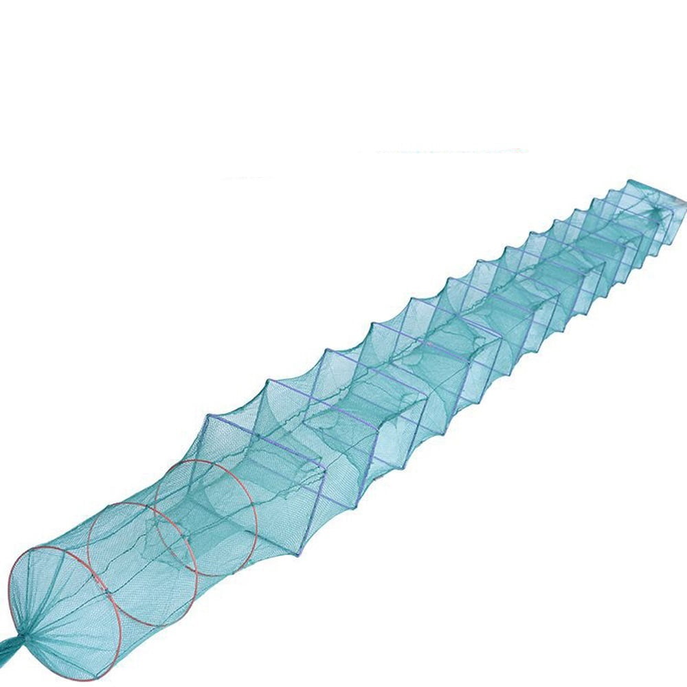 Foldable Eel Mesh Net Crab Crayfish Catcher Shrimp Prawn Hand Trap ...