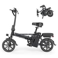 Foldable Electric Bike for Adults and Teens,14 Inch Tire 500W Rear ...