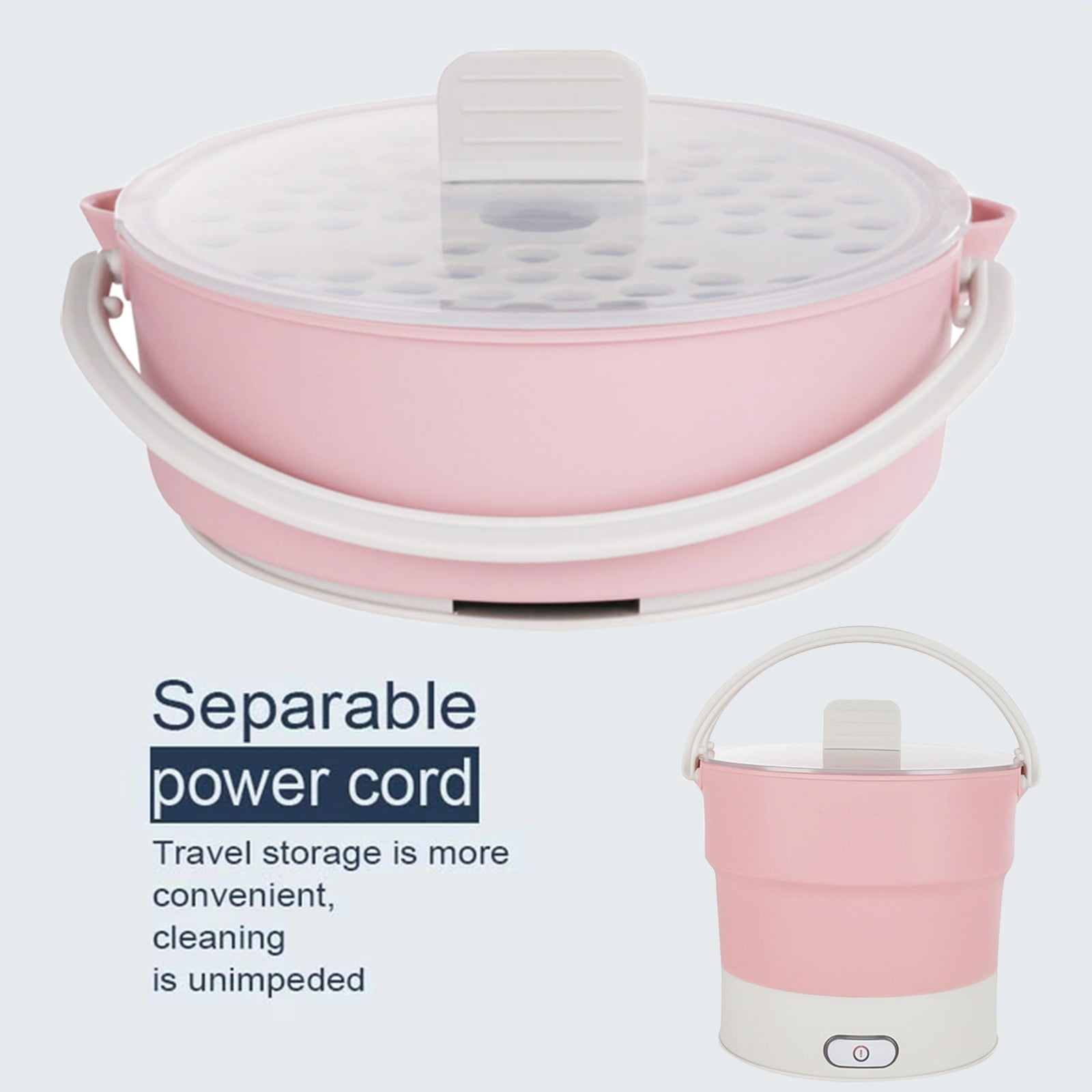 Foldable Electric Cooker, Mini Collapsible Heating Pot Electric Kettle ...
