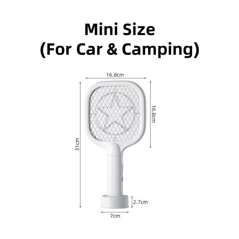 Foldable Electric Fly Swatter Racket Handheld Bug Zapper Racket Insect ...