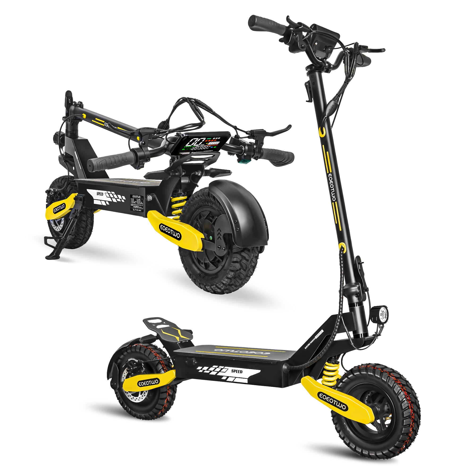 Foldable Electric Scooter 1200W Motor 30MPH 25Miles Range 11 Inch Off ...
