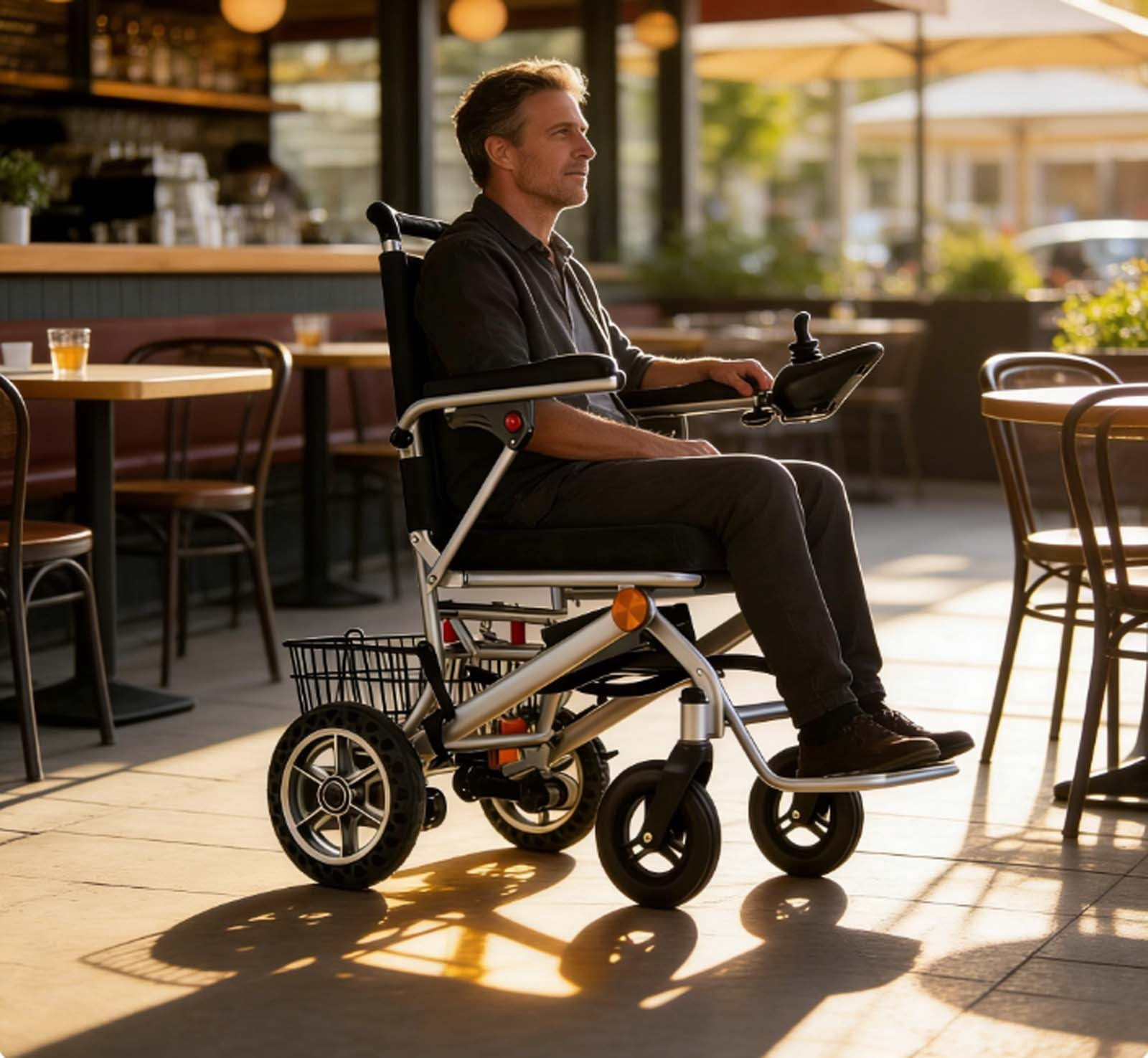 Foldable Electric Wheelchair for Adults & Active Seniors - 500W All ...