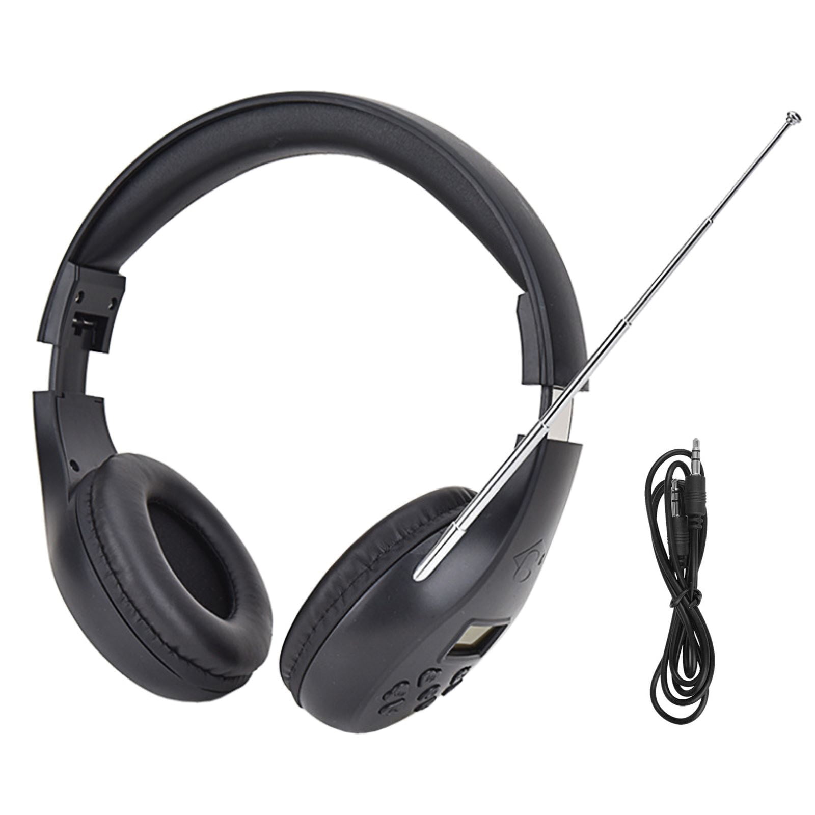 Foldable FM Radio Reception Headphone Stereo Bass Sound Noise Reduction ...