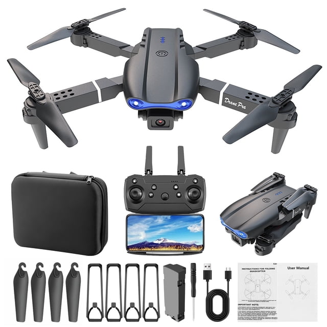 Foldable FPV Drone w/ Dual 1080P Cameras & VR Support - Auto Follow ...