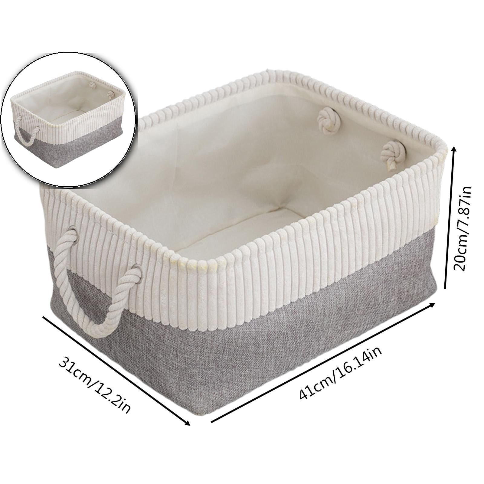 Foldable Fabric Storage Basket – Soft & Durable Cloth Organizer for ...