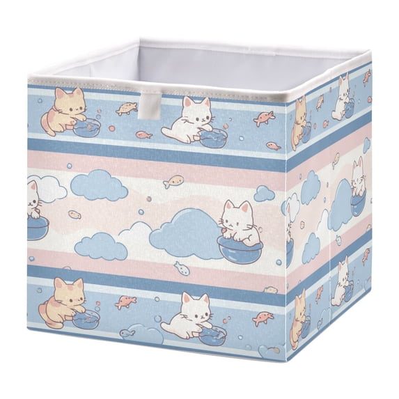 Foldable Fabric Storage Bin Home Cubes Clothing Organizer Bins Large ...
