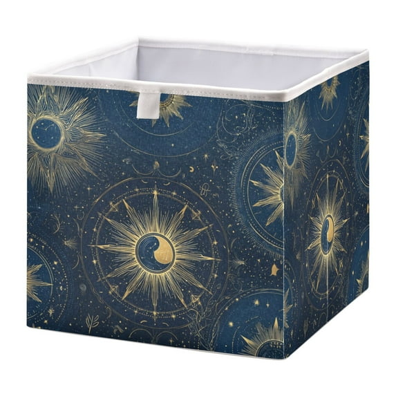 Foldable Fabric Storage Bin Home Cubes Clothing Organizer Bins Large Collapsible Box Basket for ...