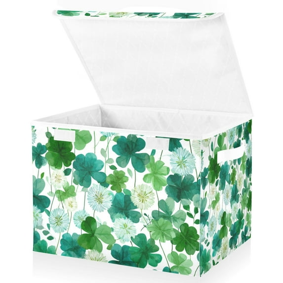 Foldable Fabric Storage Bin With Handle Collapsible Basket Box Storage ...
