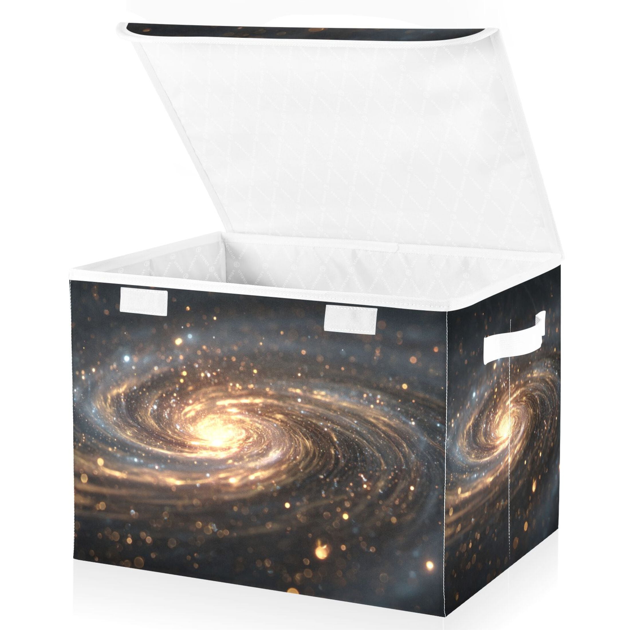 Foldable Fabric Storage Bin With Handle Collapsible Basket Box Storage ...
