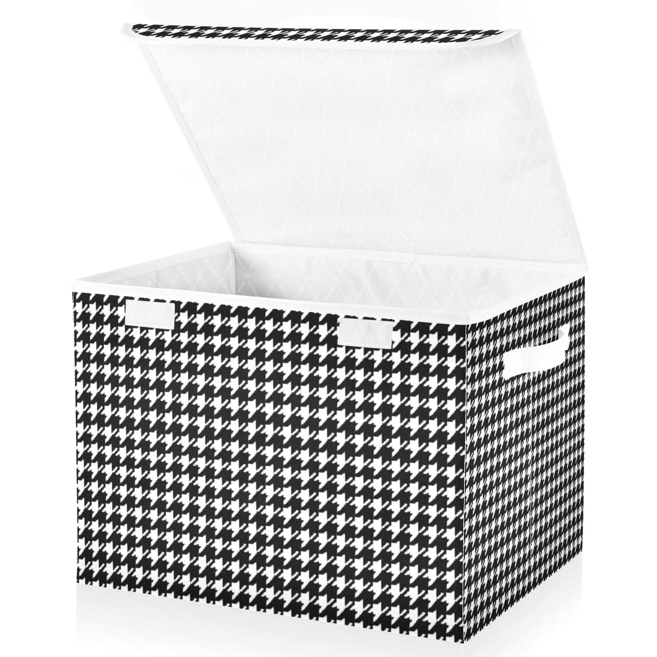 Foldable Fabric Storage Bin With Handle Collapsible Basket Box Storage ...