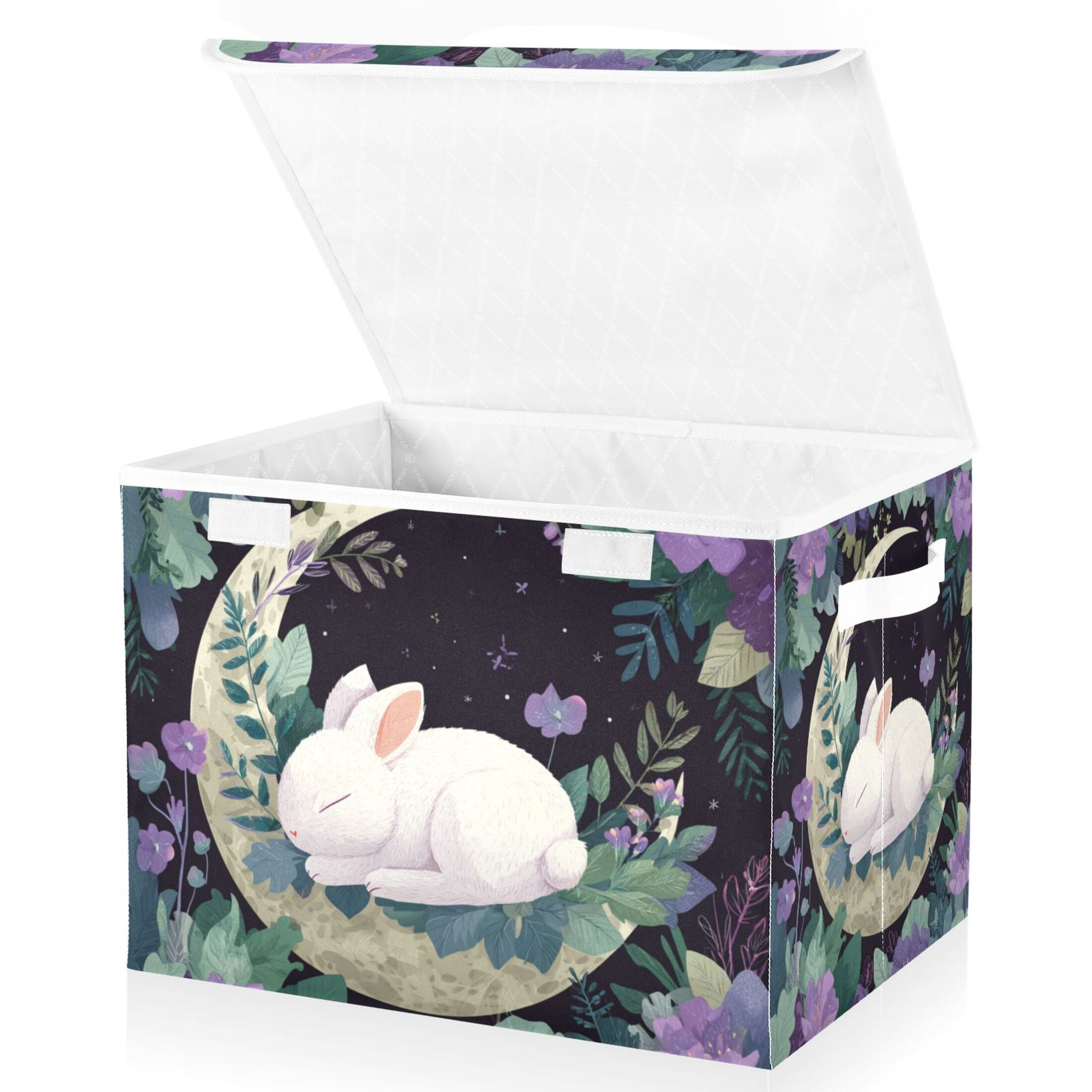 Foldable Fabric Storage Bin With Handle Collapsible Basket Box Storage ...