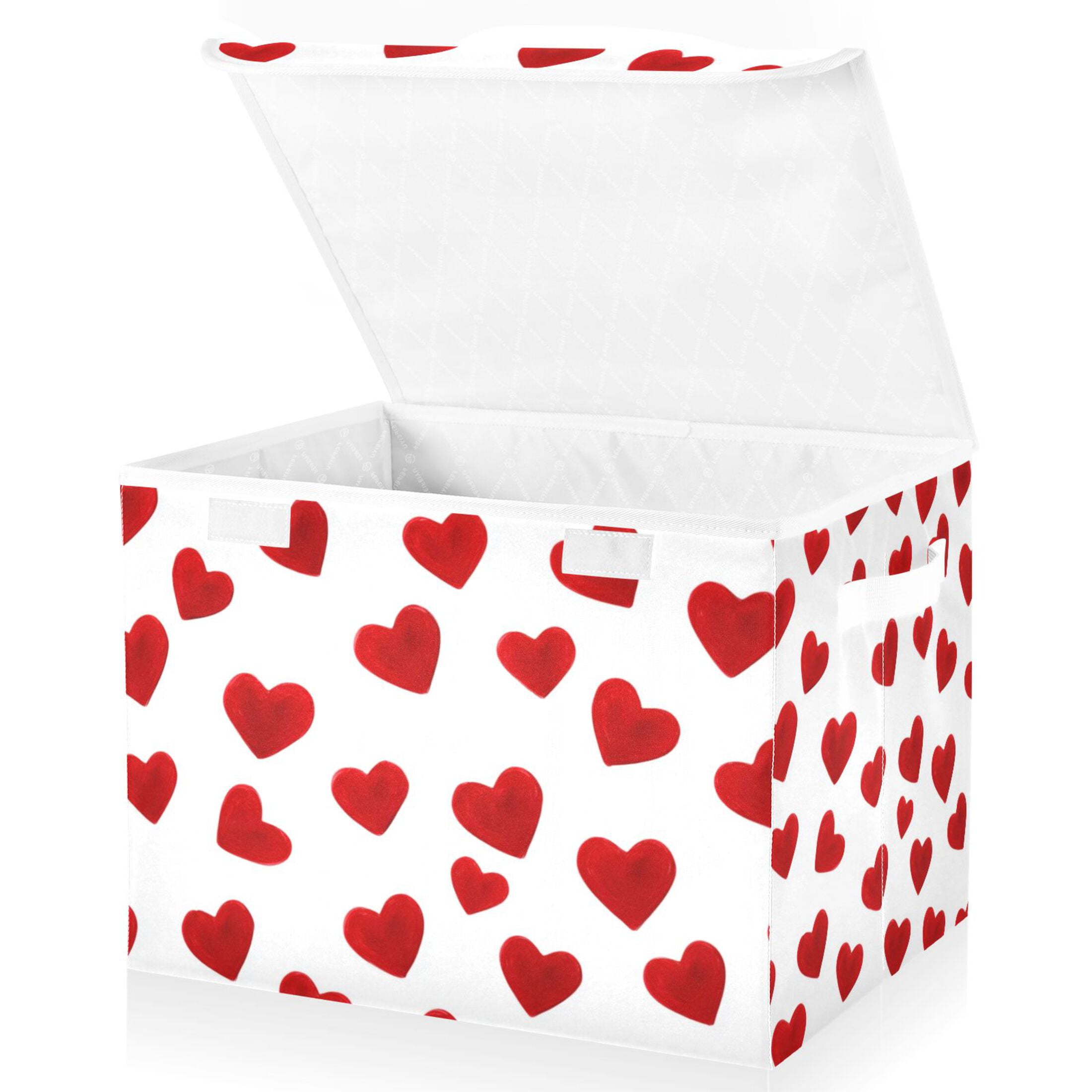 Foldable Fabric Storage Bin With Handle Collapsible Basket Box Storage ...