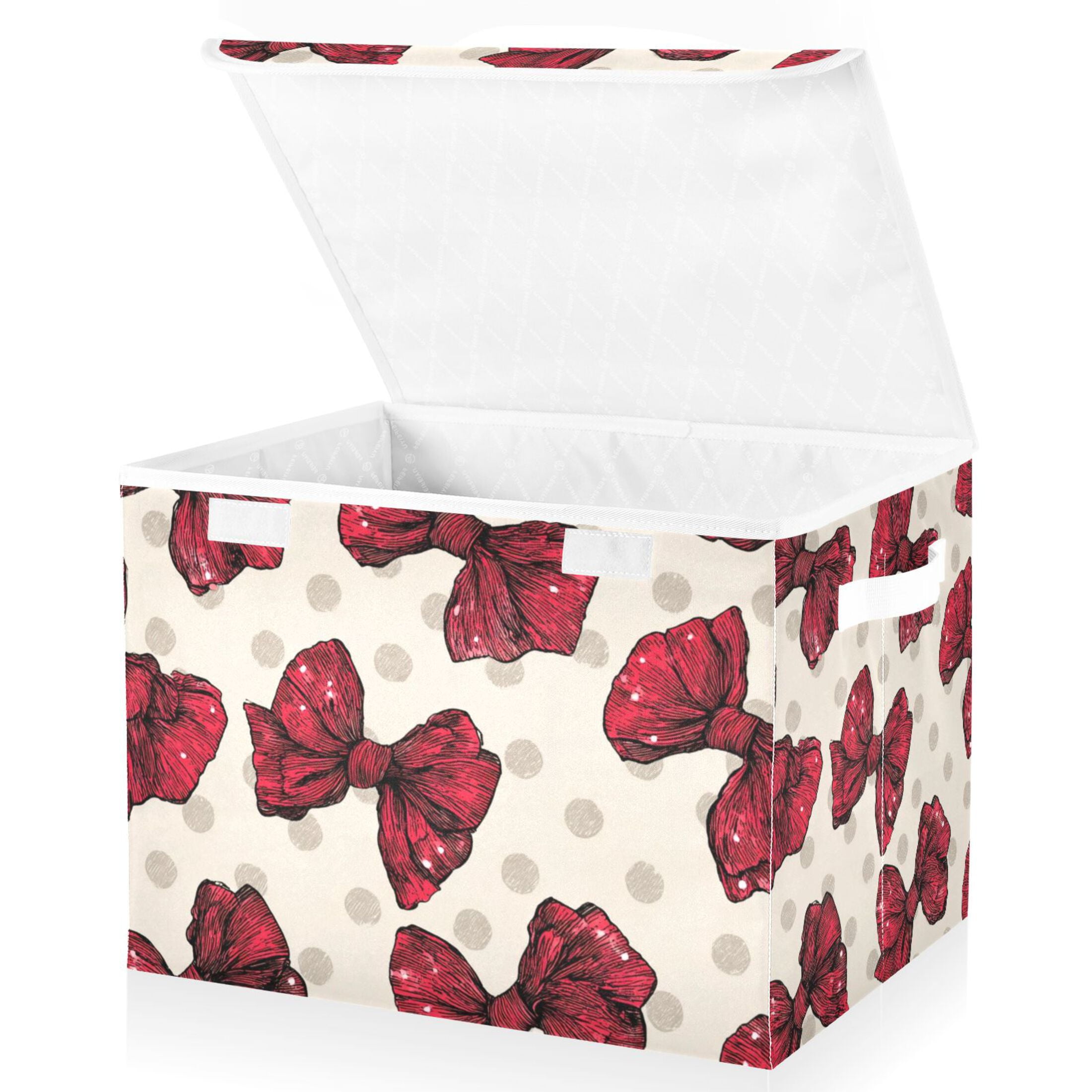 Foldable Fabric Storage Bin With Handle Collapsible Basket Box Storage ...