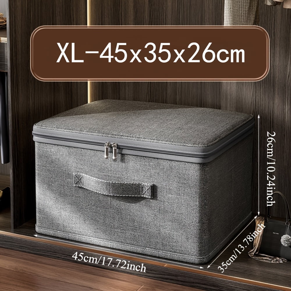 Foldable Fabric Storage Box Multi-Purpose Closet Organizer for Clothes ...